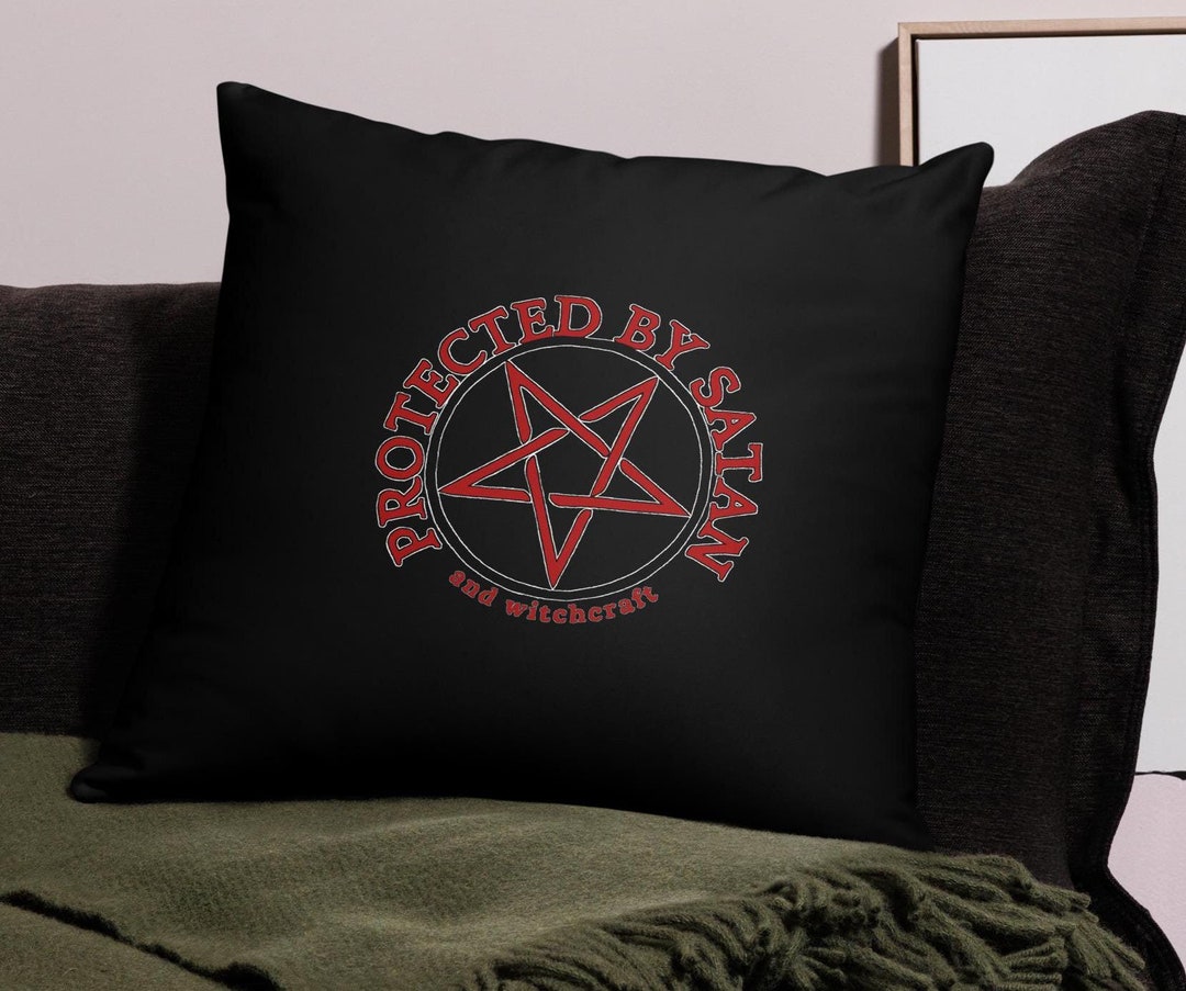 Pillow Case, Satanic, Black and Red - Etsy