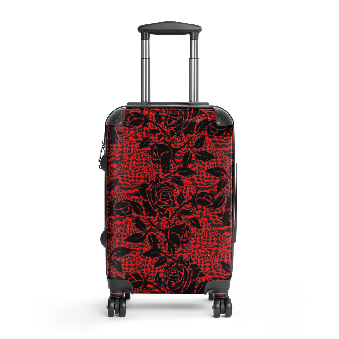 Hard-shell Suitcase Gothic Travel Bag With Wheels - Etsy