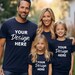 Family Bella Canvas 3001 Navy Blue Mockup, Family T-shirt Mockup Bundle ...