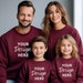 Gildan 18000 Mockup Family Maroon, Family Mockup Maroon Sweatshirt ...