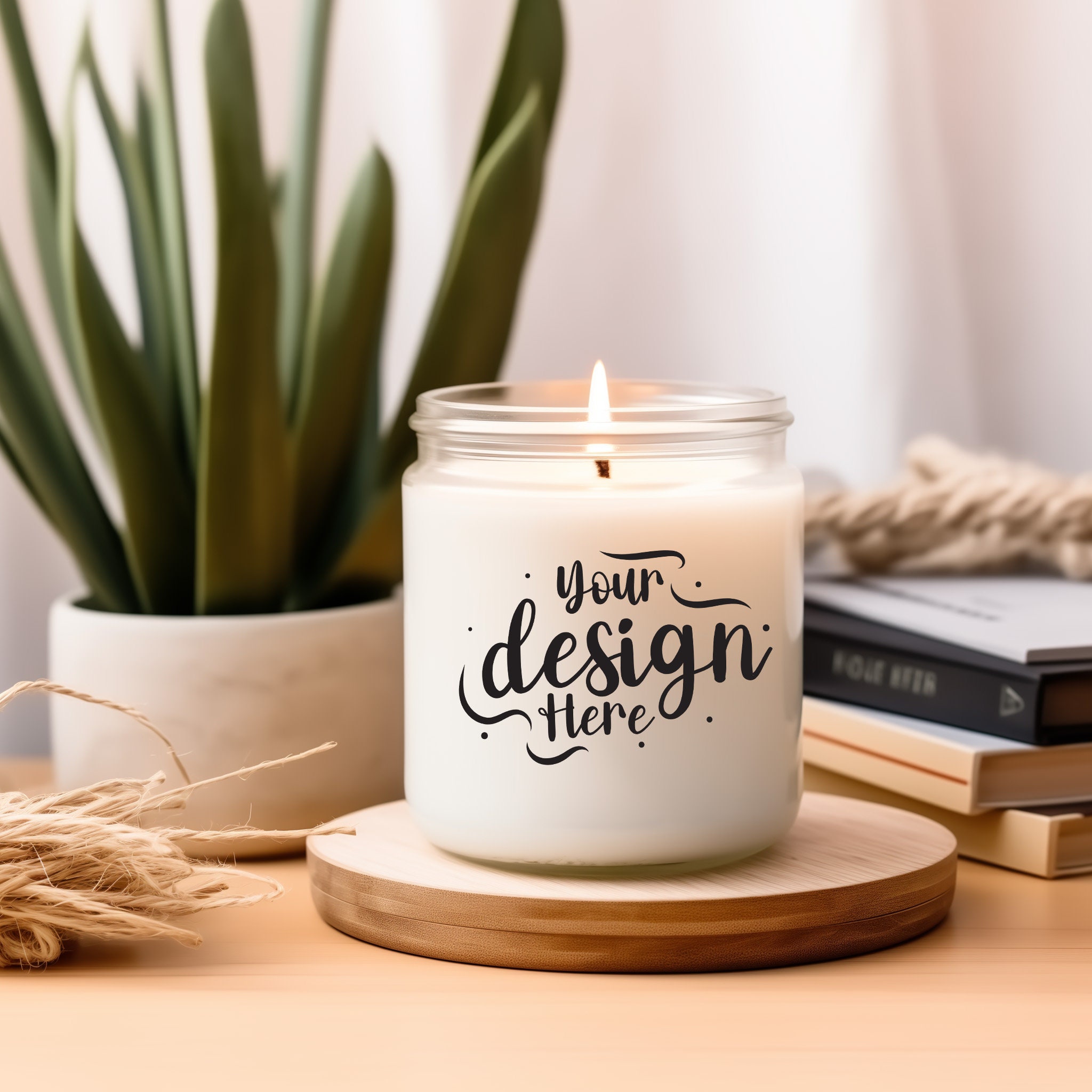 Candle Mockup Bundle, Jar Candle Mock Up, Winter Candle Mockup, Soy ...