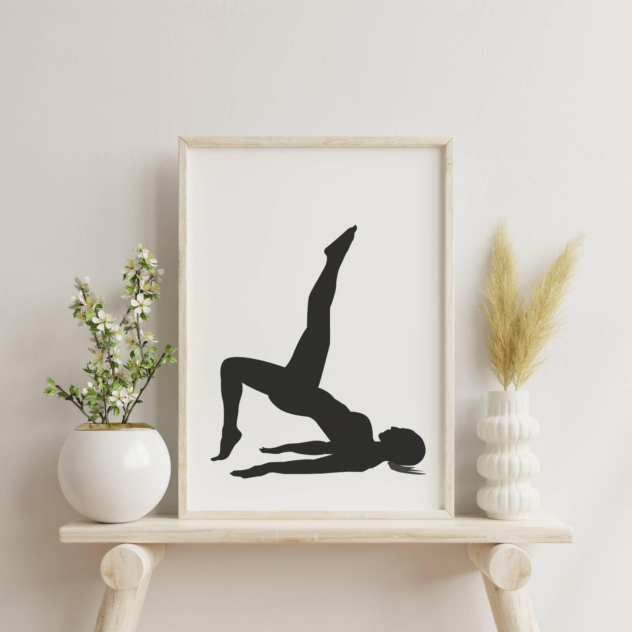 Pilates SVG Bundle, Pilates Png Clipart, 15 Pilates Vector Silhouette ...