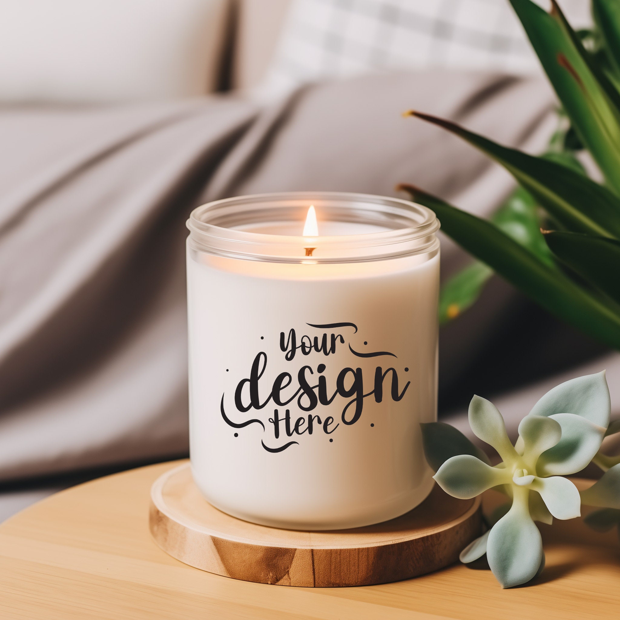 Candle Mockup Bundle, Jar Candle Mock Up, Winter Candle Mockup, Soy ...