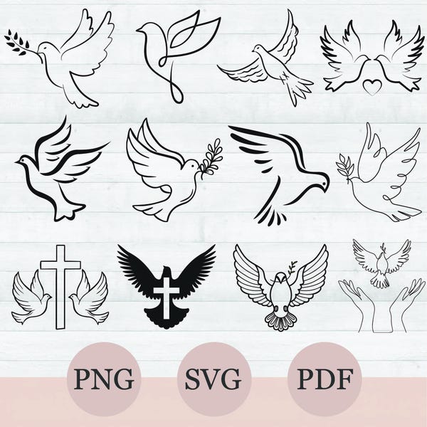 Dove Svg - Etsy