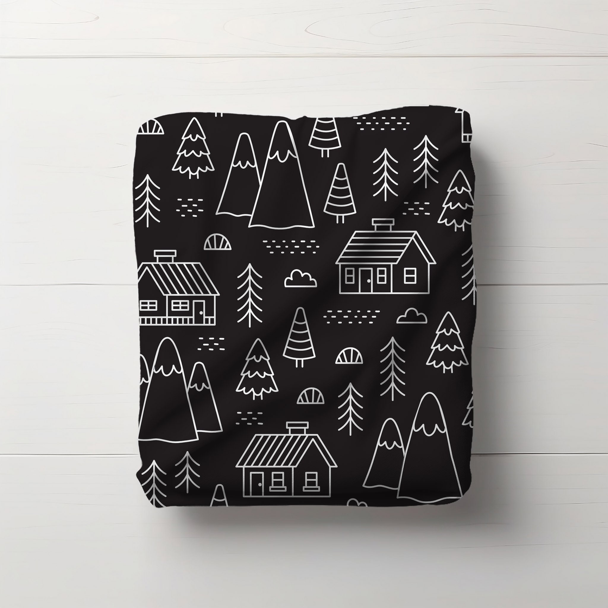 Folded Blanket Mockup, Velveteen Blanket Mockup, Flat Lay Blanket ...