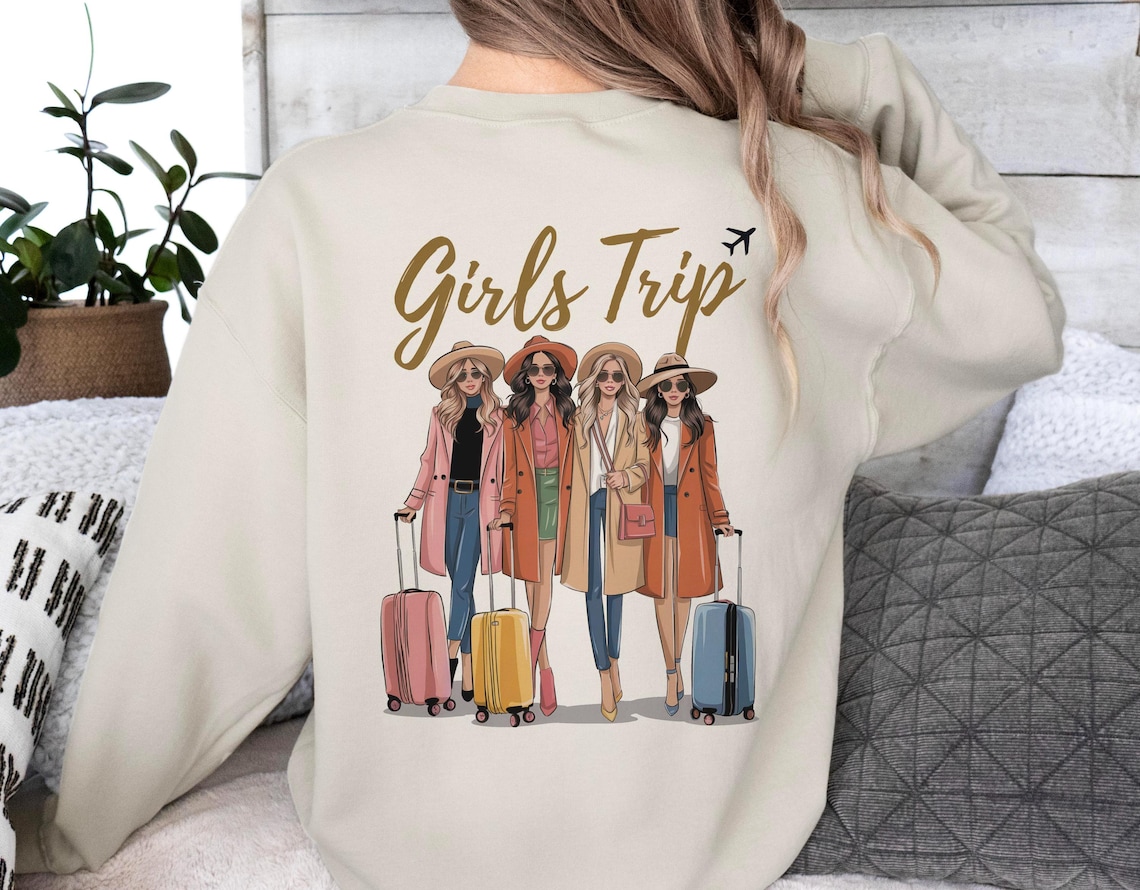 Girls Trip Clipart Png Bundle, Girls Weekend Png, Girls Vacation ...