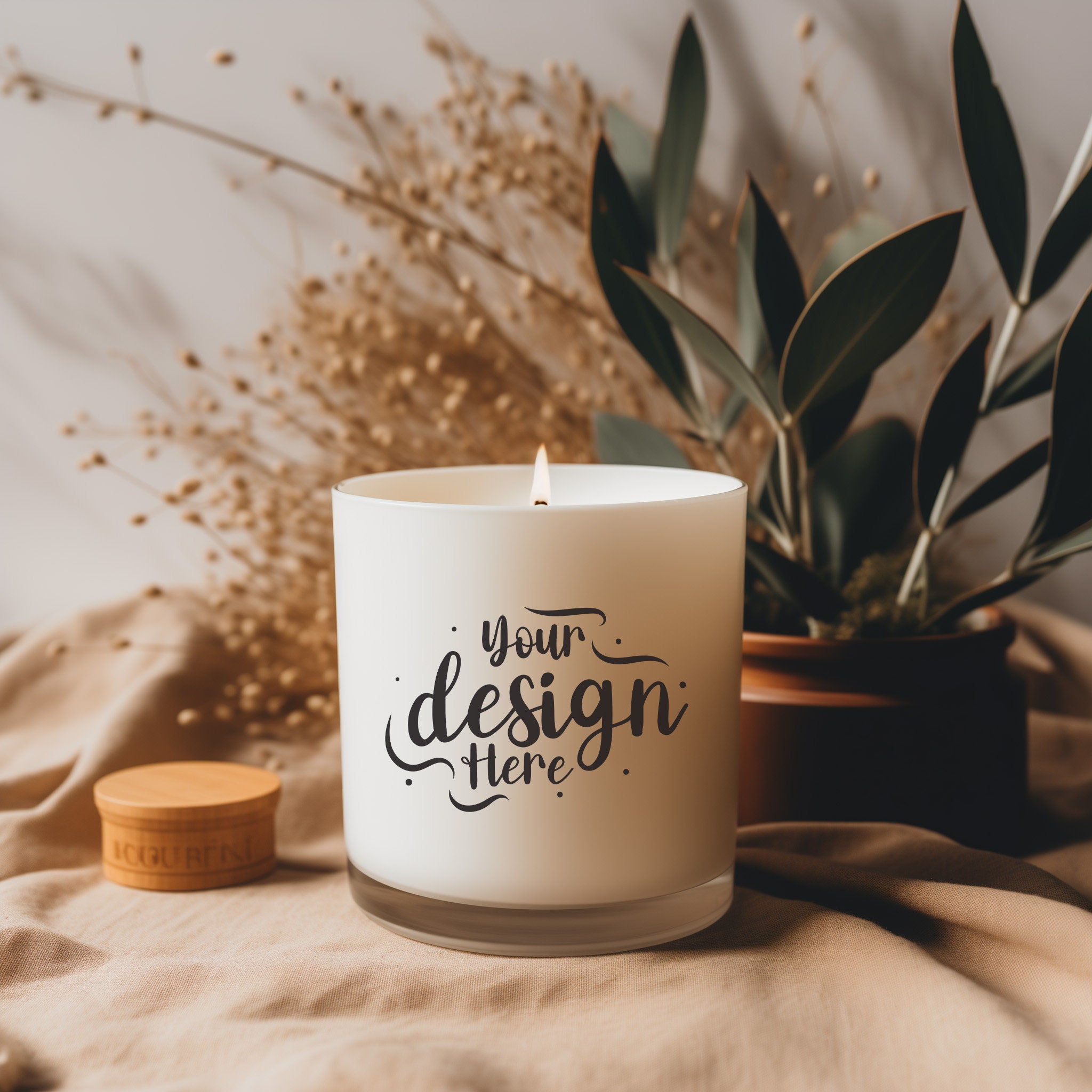 Candle Mockup Bundle, Candle Label Mockup, Blank Scented Candle Mock Up ...
