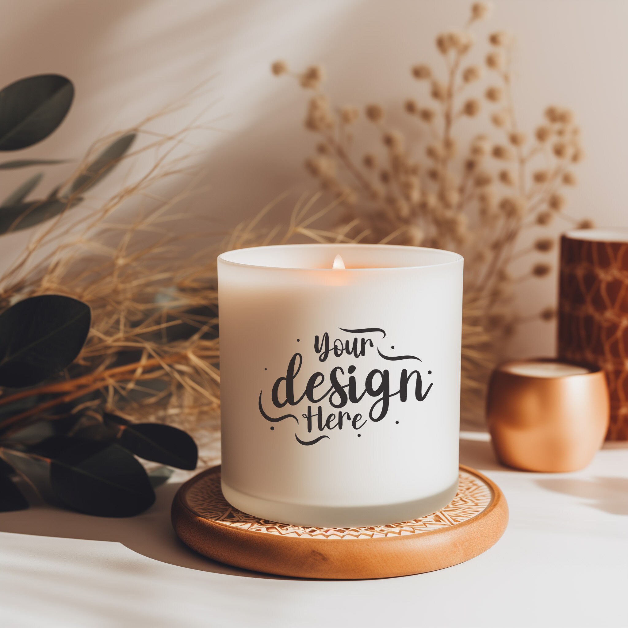 Candle Mockup Bundle, Candle Label Mockup, Blank Scented Candle Mock Up ...