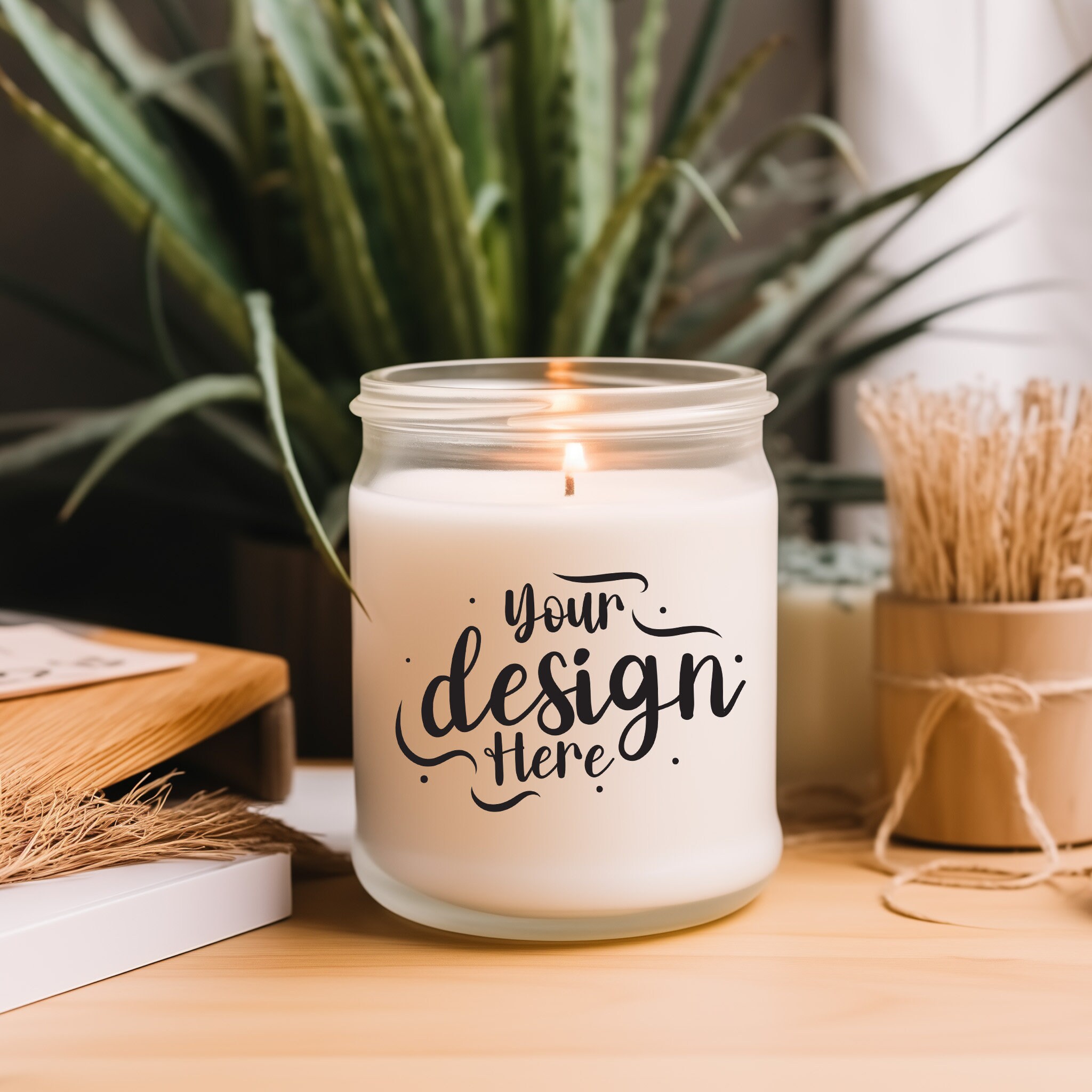 Candle Mockup Bundle, Jar Candle Mock Up, Winter Candle Mockup, Soy ...