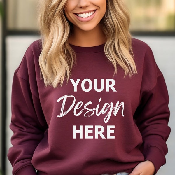 Womens Maroon Sweaters - Etsy