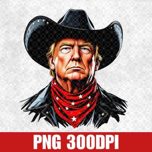 Donald Trump Cowboy Hat Png, Western Trump Png, MAGA Trump President ...