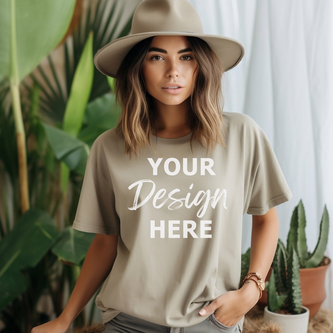 Pebble Bella Canvas 3001 Mockup, Bella Canvas Mockup, Pebble T-shirt ...