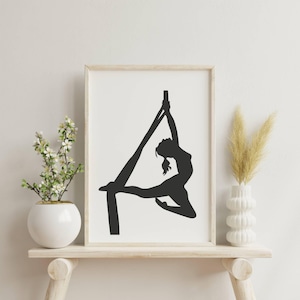 Aerialist SVG Bundle, Aerial Acrobat Svg, Aerial Hoop Ring Svg, Aerial ...
