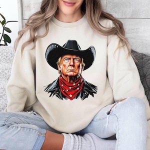 Donald Trump Cowboy Hat Png, Western Trump Png, MAGA Trump President ...