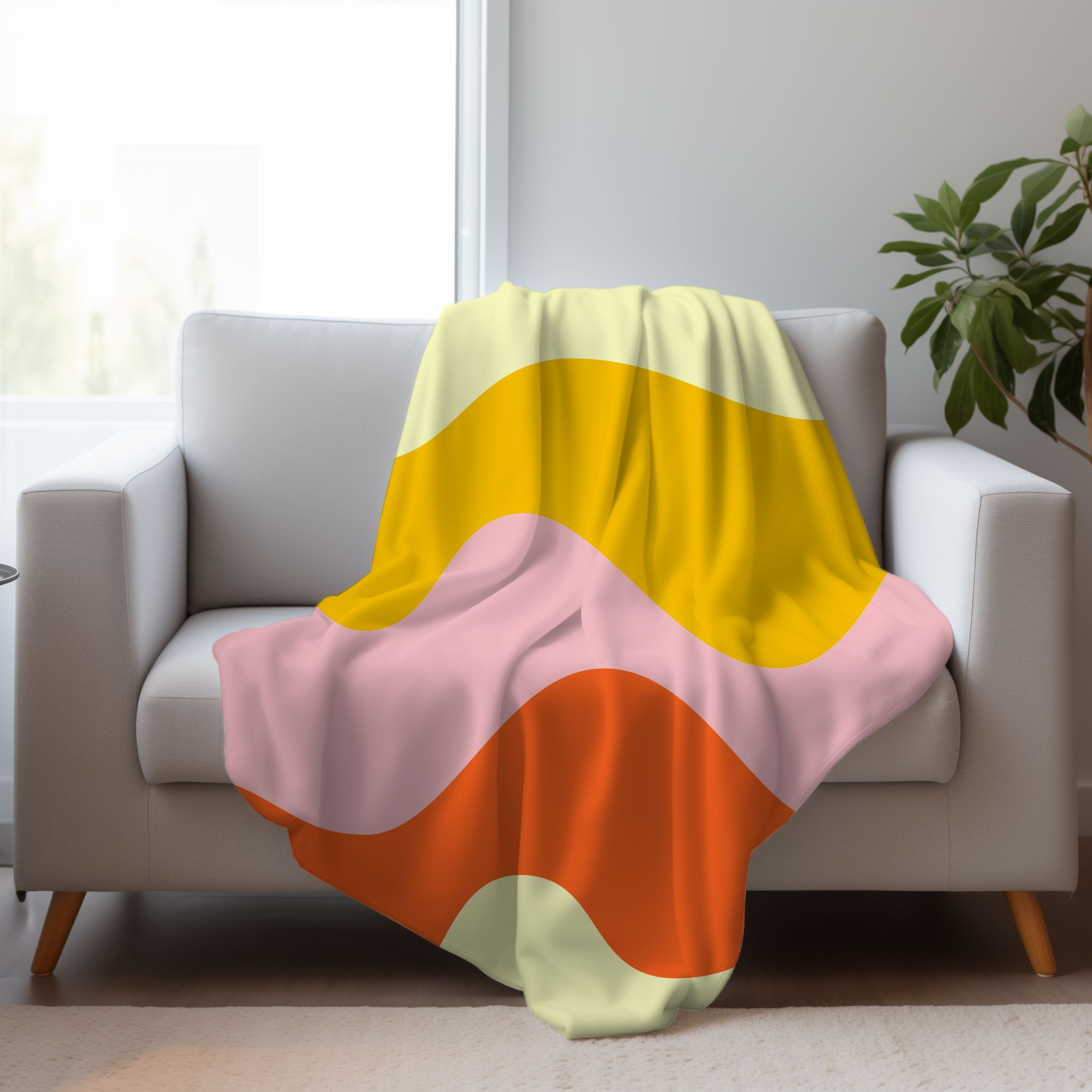 Blanket Mockup, Throw Blanket Mockup, Canva Drag & Drop Mockup ...