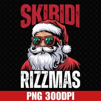 Sigma Claus Png, Skibidi Rizzmas Png, Santa Bruh Xmas, Rizz the Season ...