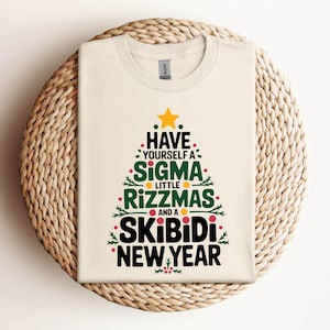Have Yourself A Sigma Little Rizzmas Svg Png, Skibidi Rizzmas Svg, Rizz ...