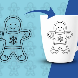Gingerbread Man SVG Bundle, 9 Gingerbread Svg, Png, Pdf Files ...