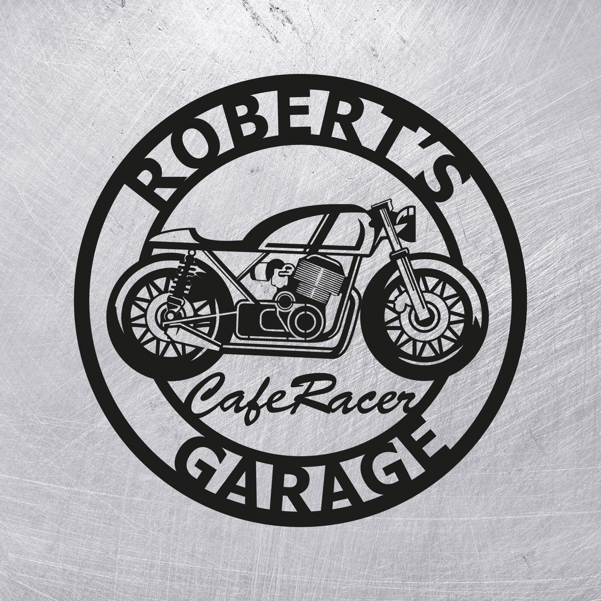 Custom Cafe Racer Signs Personalized Motorcycle Named Wall Art Deco ...
