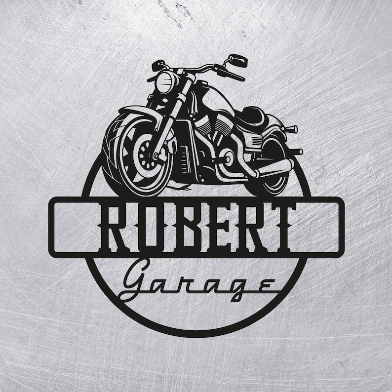 Custom Chopper Garage Signs Personalized Motorbike Named - Etsy