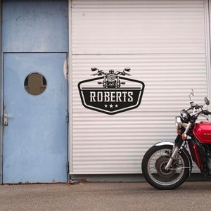 Customizable Chopper Star Sign - Personalized Motorbike - Named ...