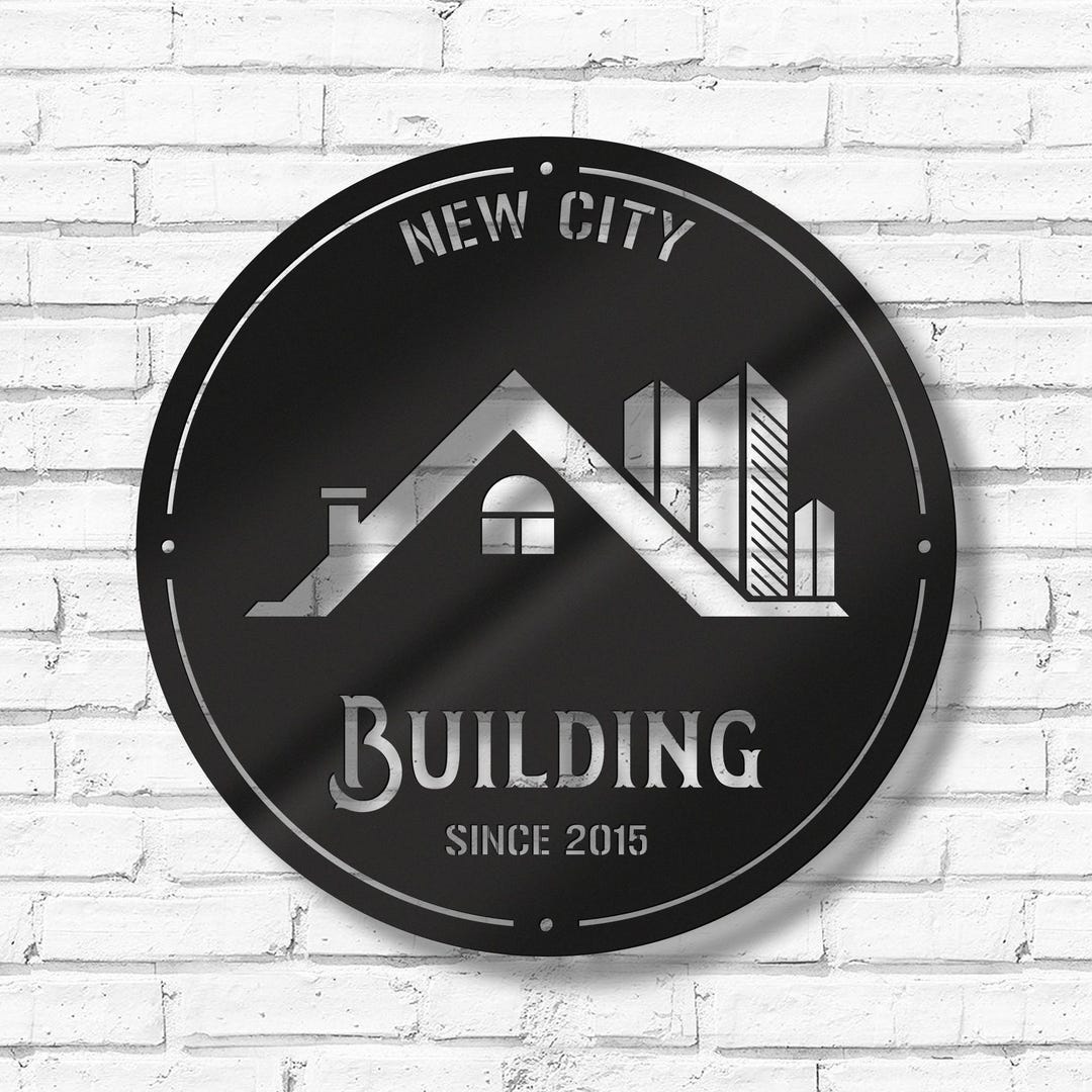 Custom Metal Property Sign – Personalized Building Name, Airbnb Welcome ...