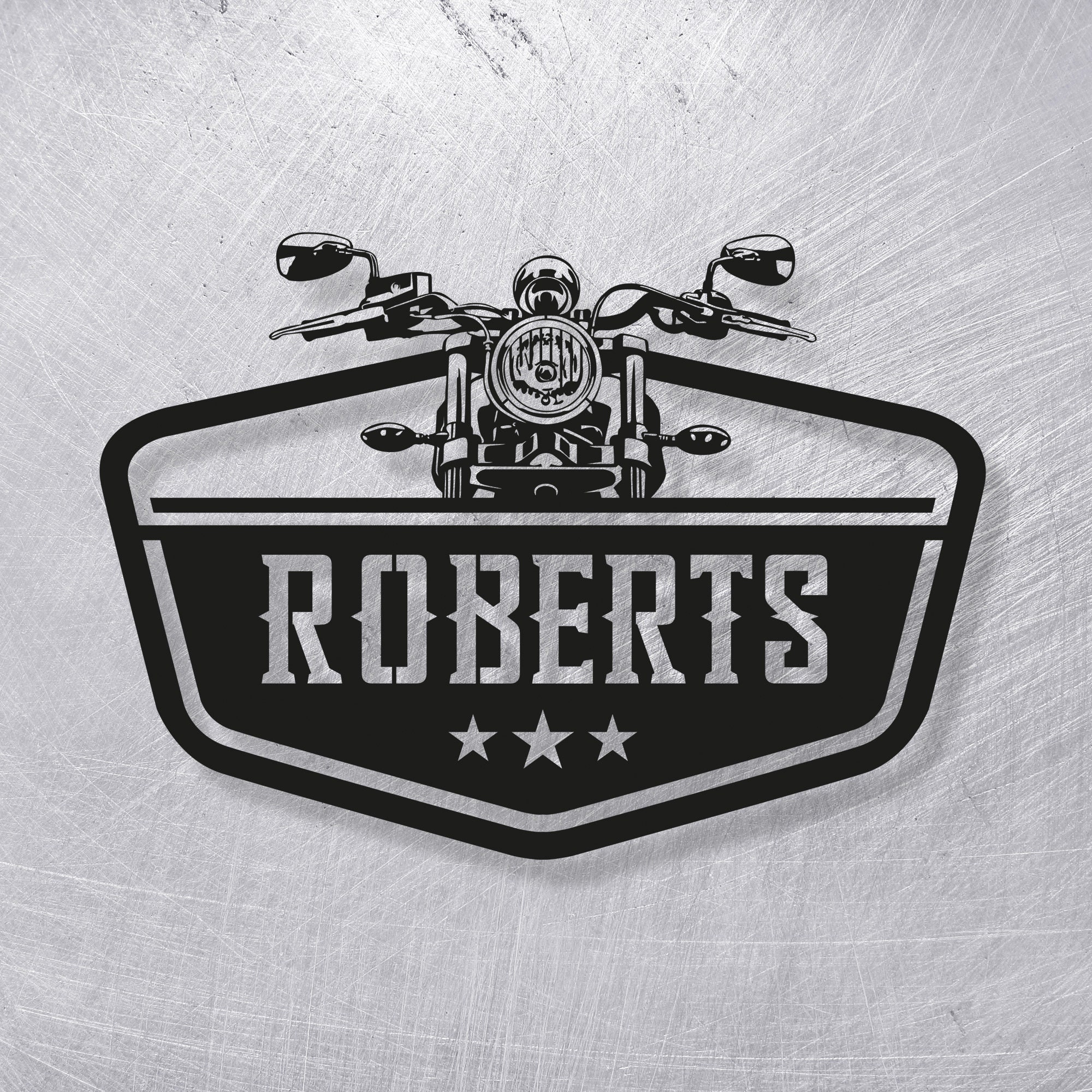 Customizable Chopper Star Sign Personalized Motorbike - Etsy