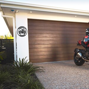 Customizable Round Chopper Signs - Personalized Motorbike Named Wall ...