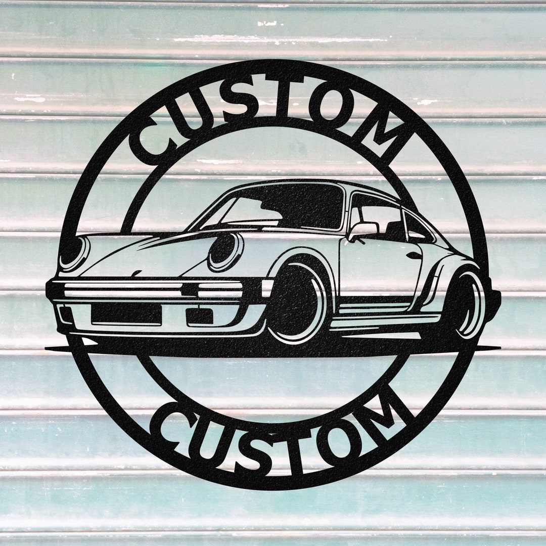 Custom Metal Car Sign, Personalized Garage Wall Art - Etsy
