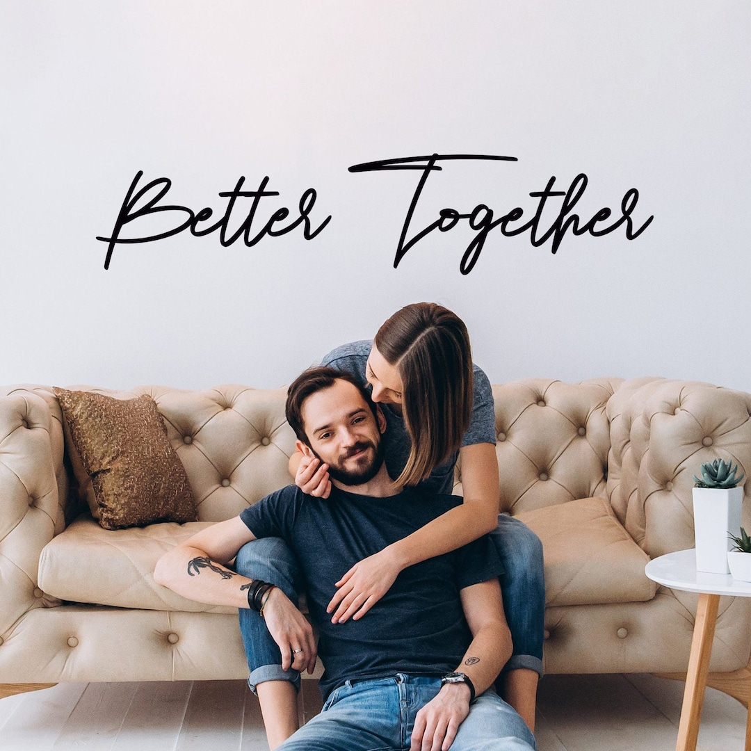 Better Together - Metal Wall Art Deco - Living Room Decoration ...