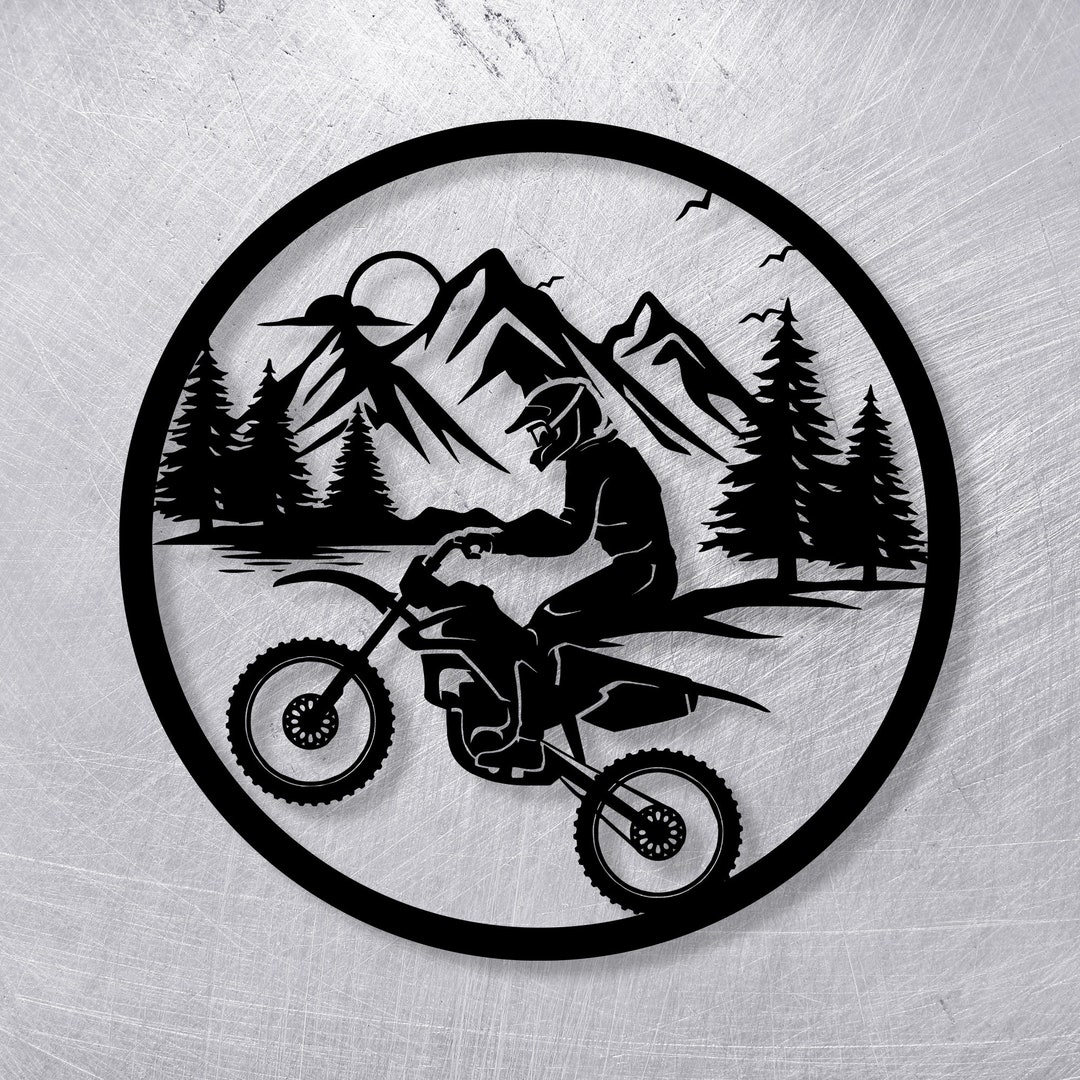 Customizable Motorcross Sign - Personalized Sport Motorbike Deco ...