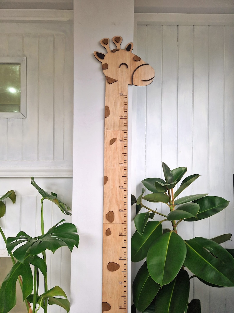 Handmade Giraffe Growth Chart Personalised Name - Etsy