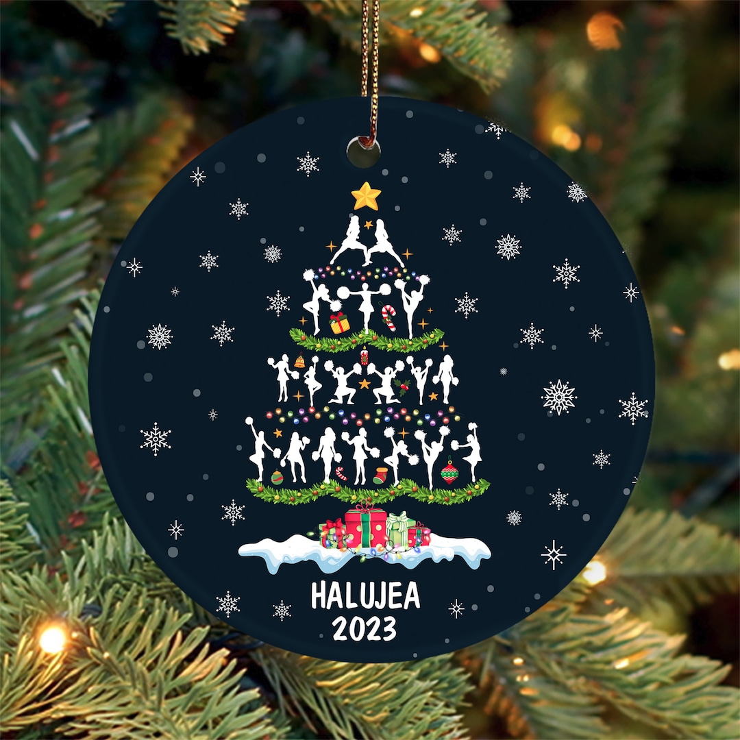 Personalized Cheerleader Christmas Tree Ornament Cheer Leader - Etsy