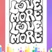 Love Digital Coloring Book for Kids to Draw - Etsy