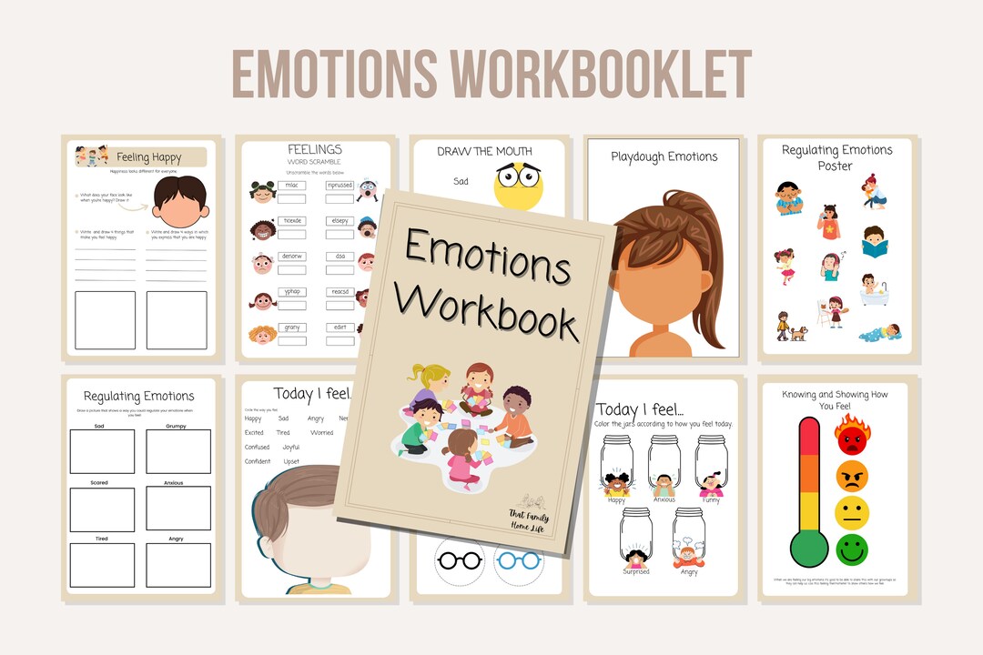 Emotions Busybook, Printable, Preschool Curriculum, Montessori ...