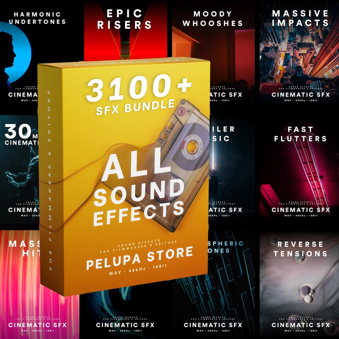 3100+ Sound Effects Mega Bundle for Video Editor | Filmmakers - Etsy