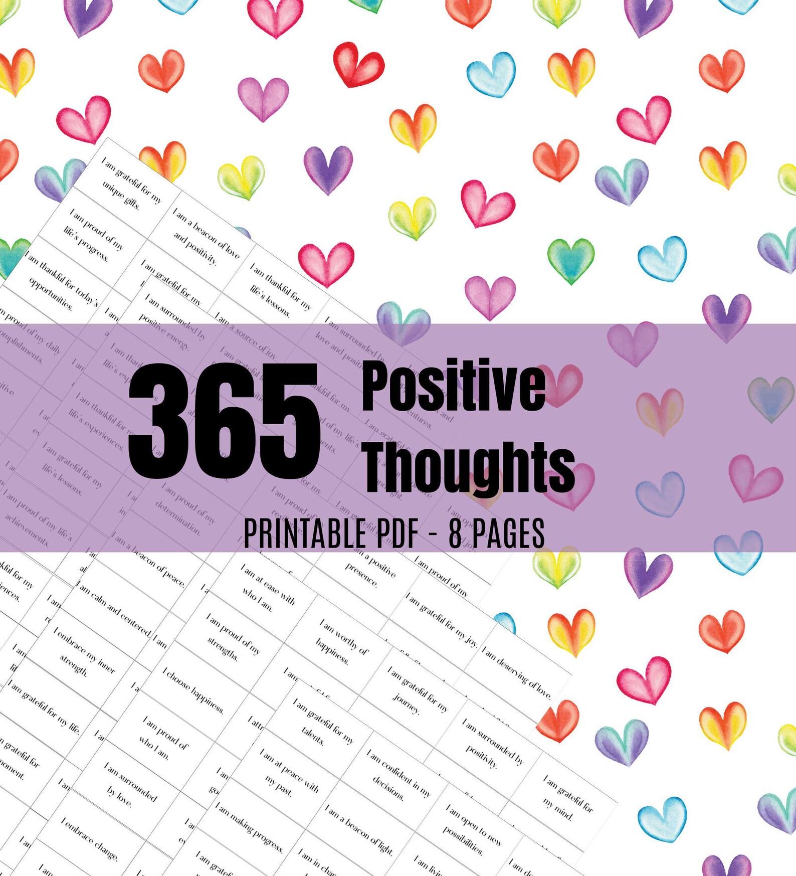 365 Positive Thoughts, Happiness Jar, Positive Thoughts, Motivational ...