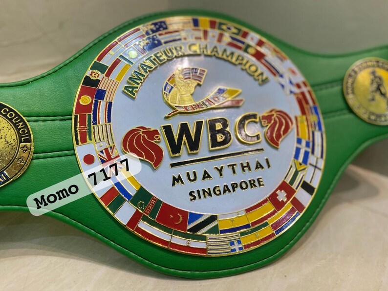 WBC Muaythai Singapore Boxing Wrestling Championship Belt/wbc Belt ...