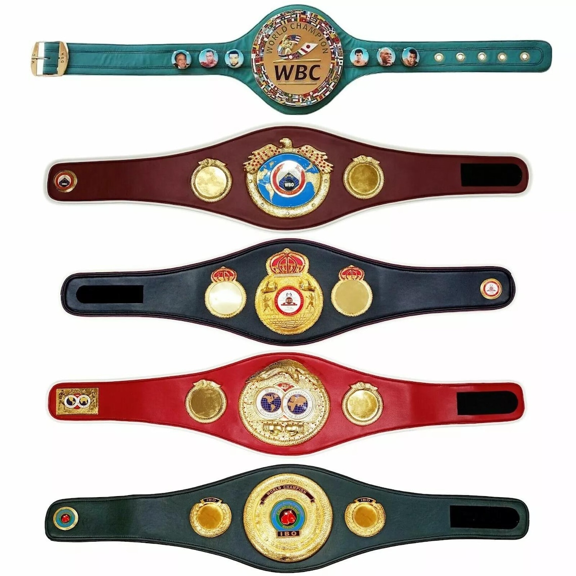 Wbc Wbo Ibf Wba Ibo Word Boxing Chanpionship Belt/five Boxing Belt ...