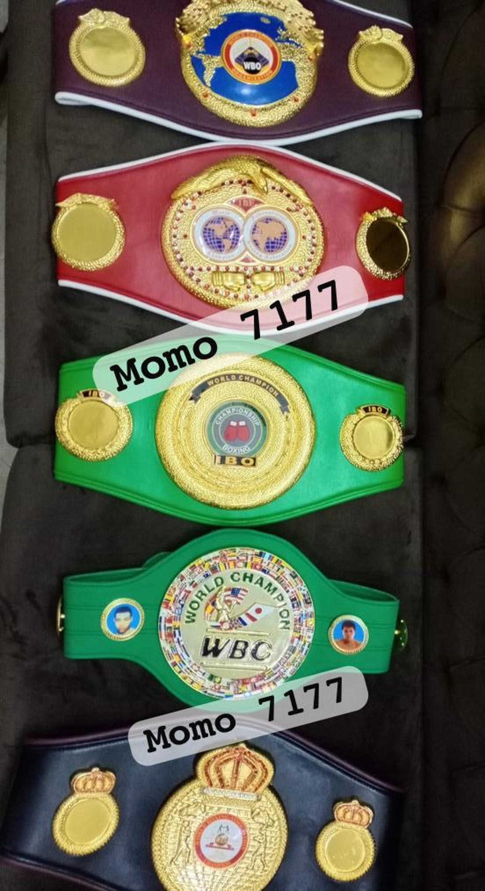 Wbc Wbo Ibf Wba Ibo Word Boxing Chanpionship Belt/five Boxing Belt ...