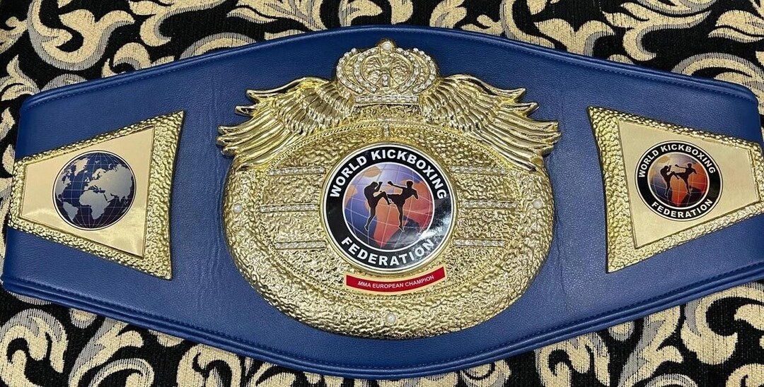 World Kick Boxing Federation MMA European Championship Belt Adult Size ...