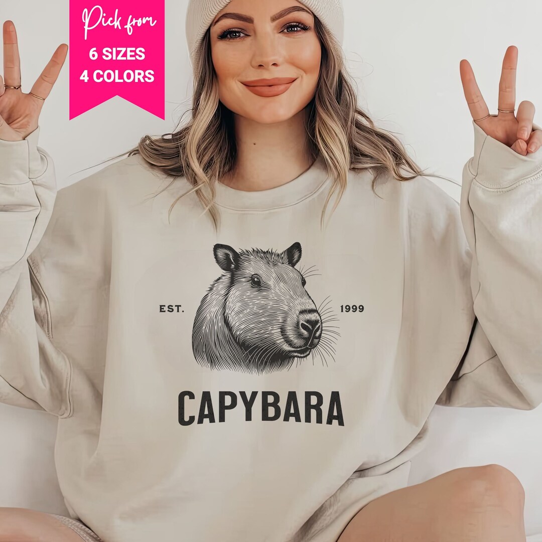 Capybara Shirt Funny Sweater Animal Lover Gift Unisex - Etsy