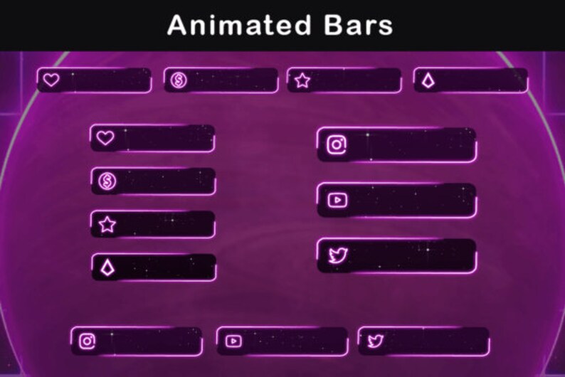 Animated Stream Package for Twitch, Youtube, Y2K, Animated Twitch ...