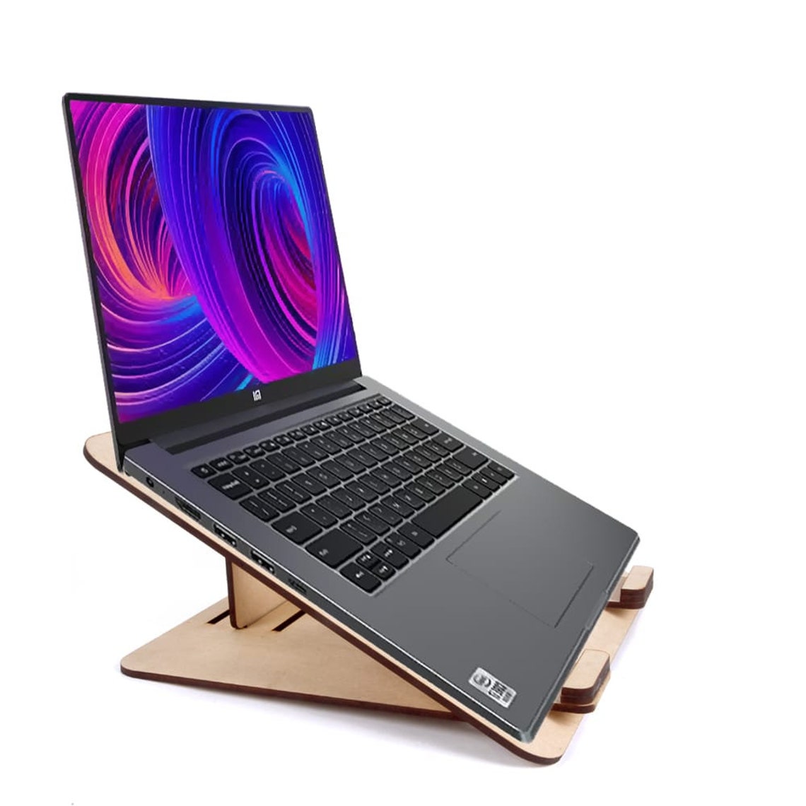 Wooden Laptop Stand, Portable Laptop Stand, MacBook Stand, Wooden Stand ...