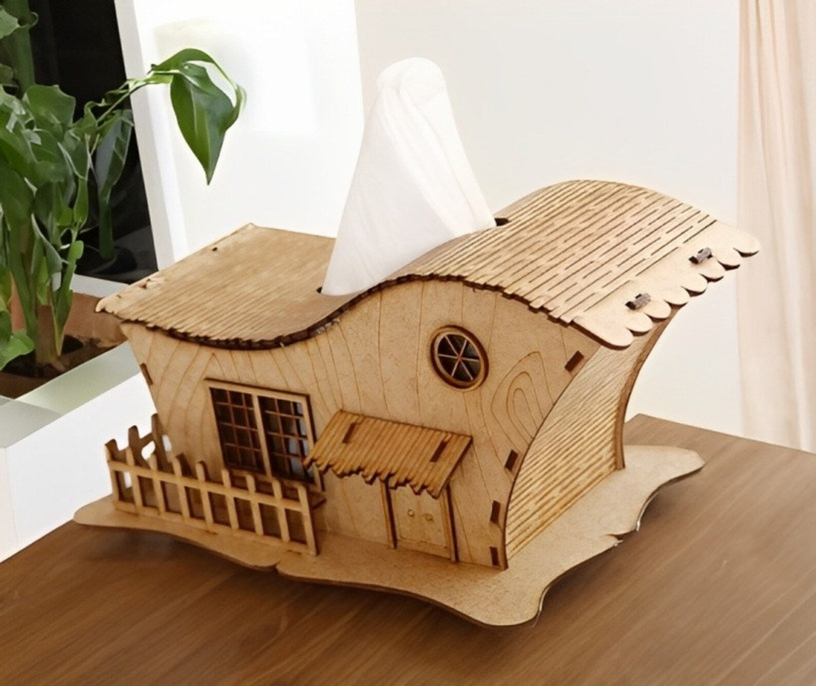 Wooden Tissue Box for Home Decoration,house Shaped Tissue Box,napkin ...