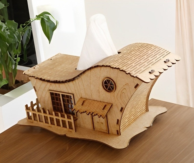 Wooden Tissue Box for Home Decoration,house Shaped Tissue Box,napkin ...