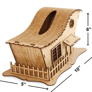 Wooden Tissue Box for Home Decoration,house Shaped Tissue Box,napkin ...