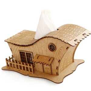 Wooden Tissue Box for Home Decoration,house Shaped Tissue Box,napkin ...