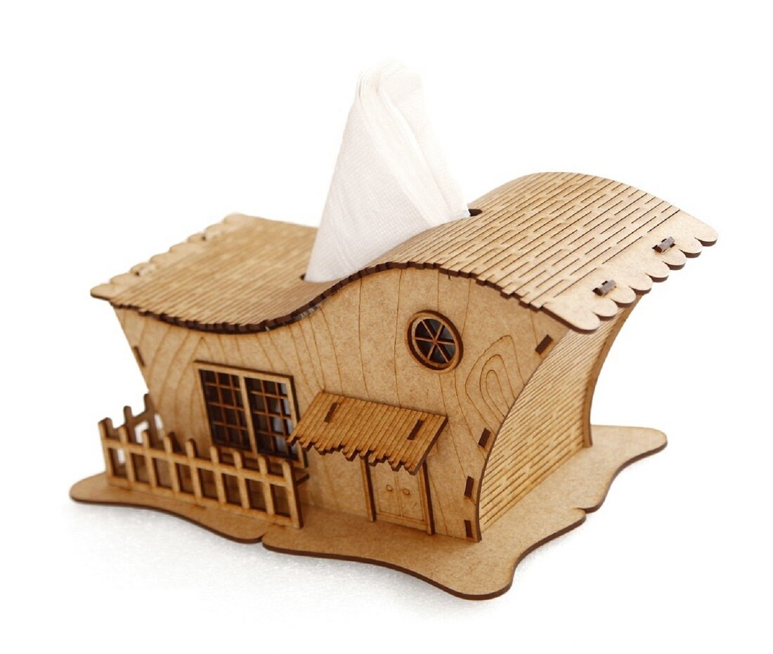 Wooden Tissue Box for Home Decoration,house Shaped Tissue Box,napkin ...
