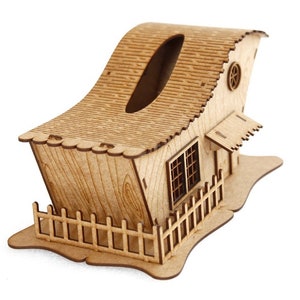 Wooden Tissue Box for Home Decoration,house Shaped Tissue Box,napkin ...